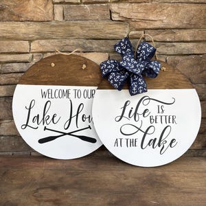 Lake Door Hangers - Etsy
