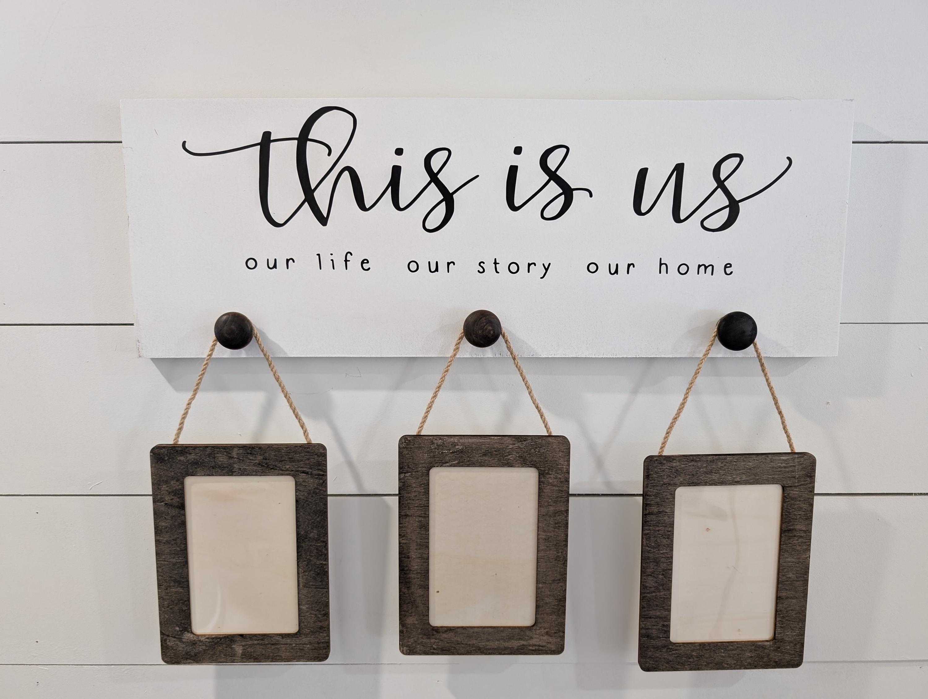 This is Us Sign With Picture Frames - Etsy