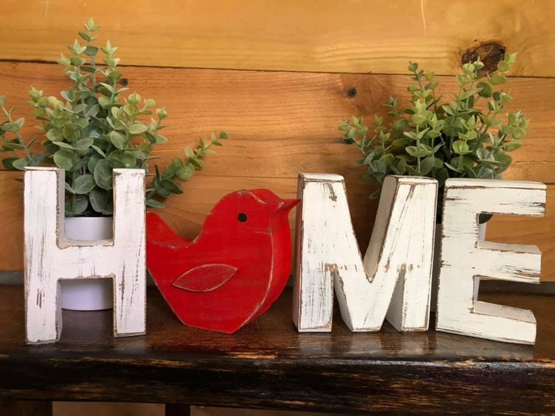 Home Letters, Interchangeable Seasonal Characters, Free Standing ...