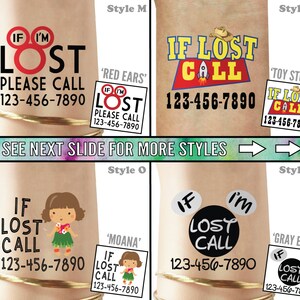 Child Safety Tattoos - Safety ID Tattoos - Temporary Tattoos ...