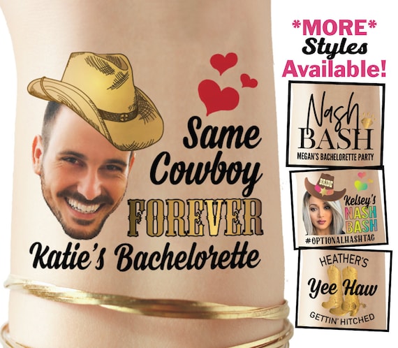 Same Cowboy Forever Bachelorette Party Tattoos Nashville - Etsy Canada