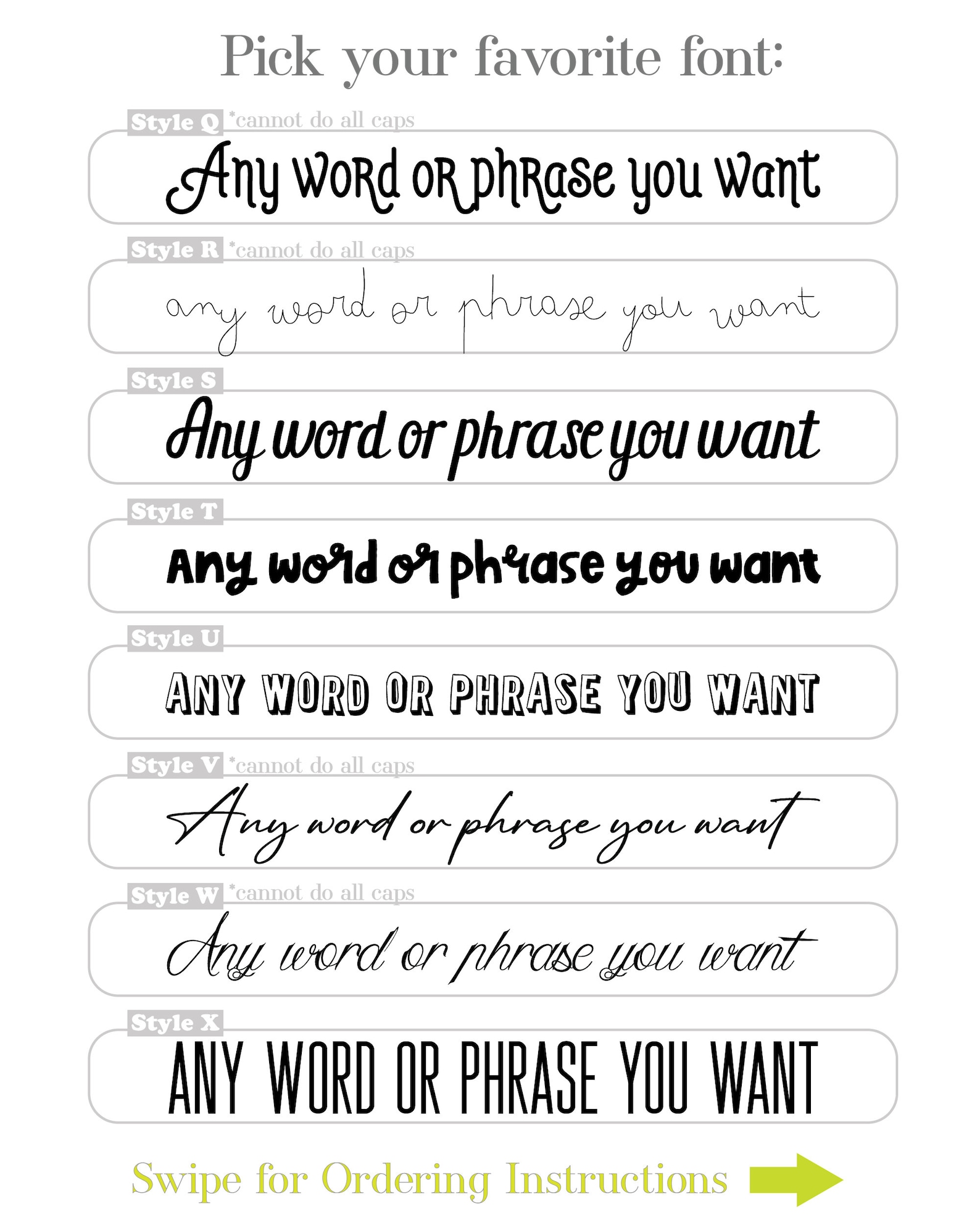 Custom Text Temporary Tattoo - Personalized Temporary Tattoo - Quote ...