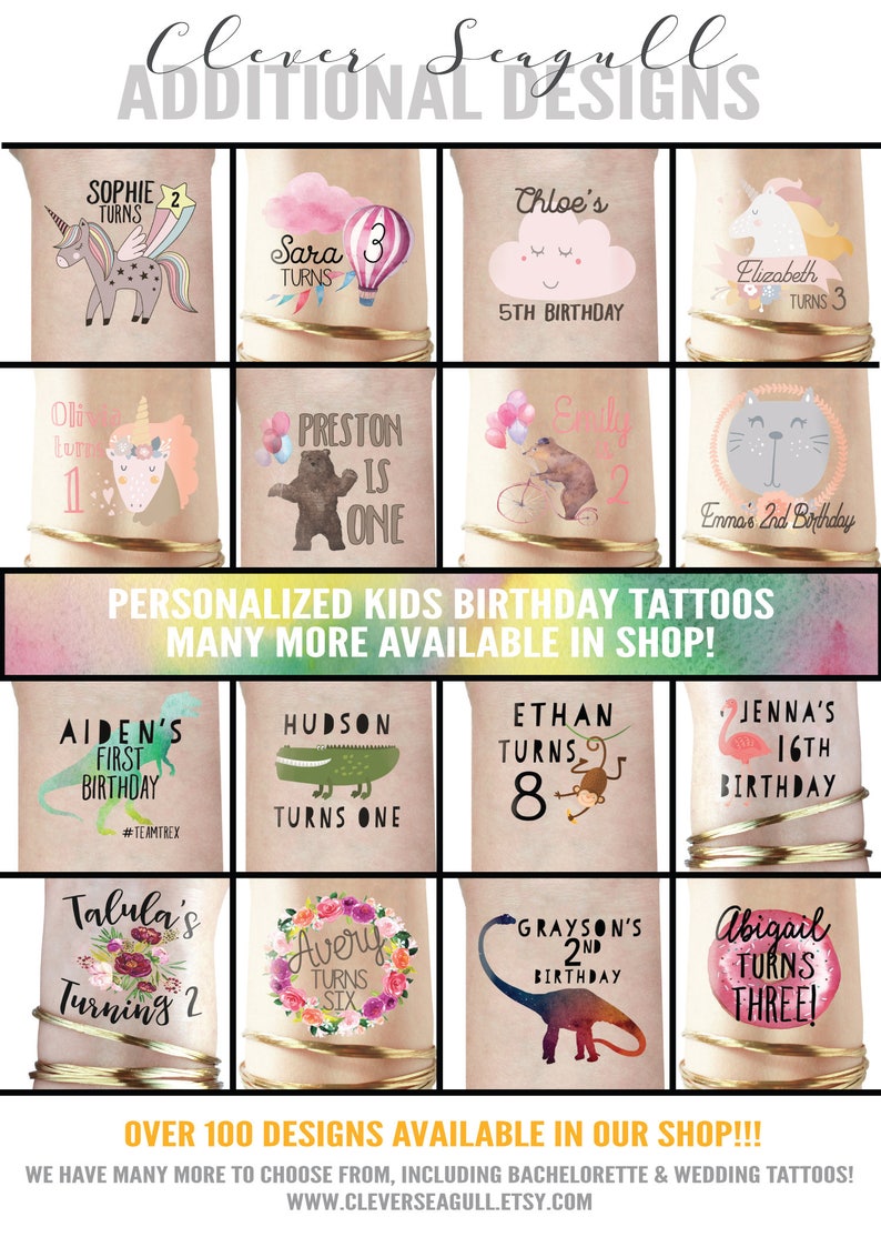 Child Safety Tattoos - Safety ID Tattoos - Temporary Tattoos ...