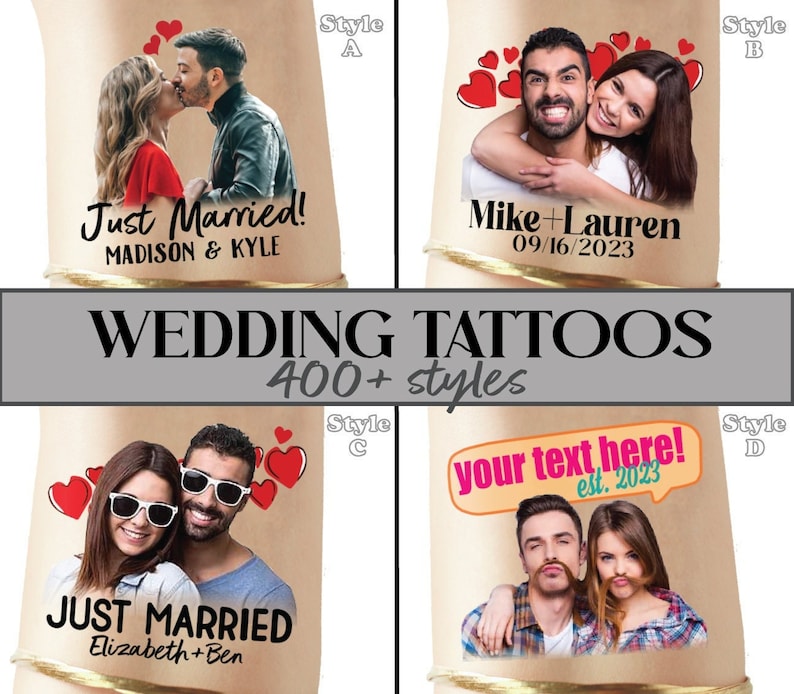 PHOTO TEMPORARY TATTOO Custom Face Tattoo Photo Temporary - Etsy