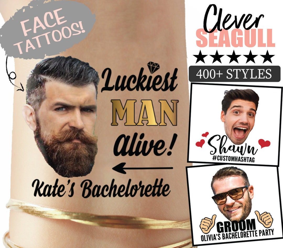 Custom Temporary Tattoos, Custom Tattoos, Custom Face Tattoos, Photo ...