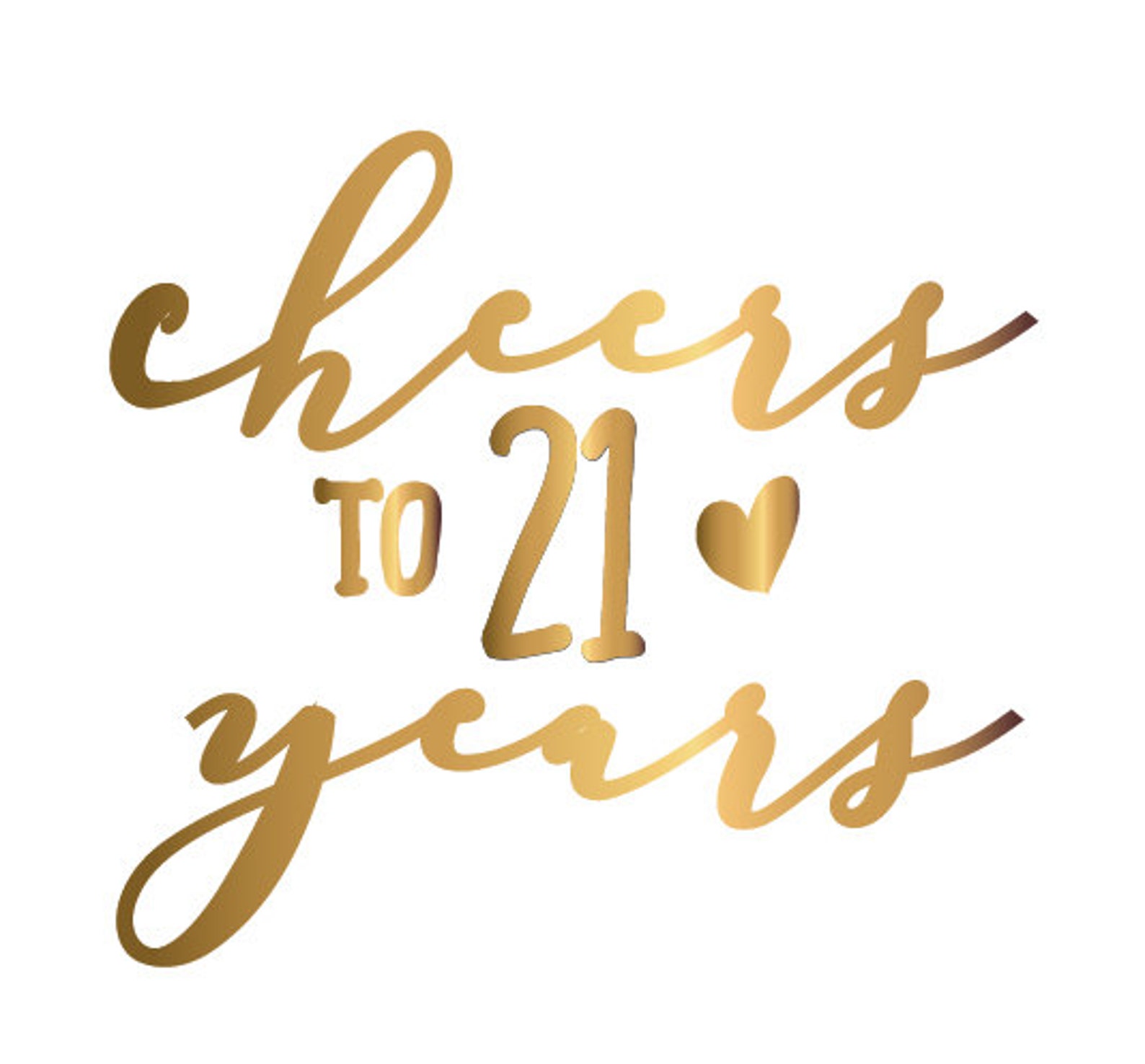 Cheers to 21 Years Tattoos 21st Birthday Party Favors Cheers - Etsy