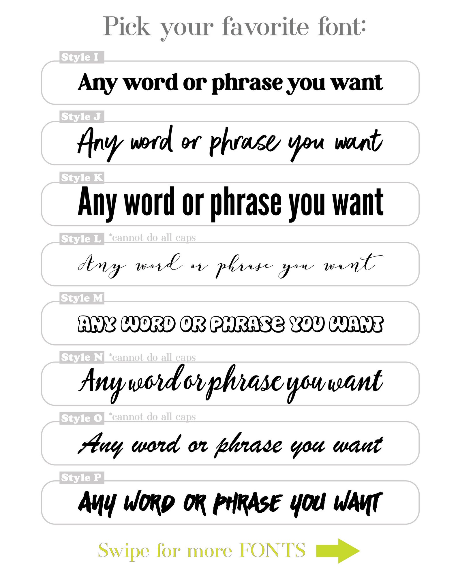 Custom Text Temporary Tattoo - Personalized Temporary Tattoo - Quote ...