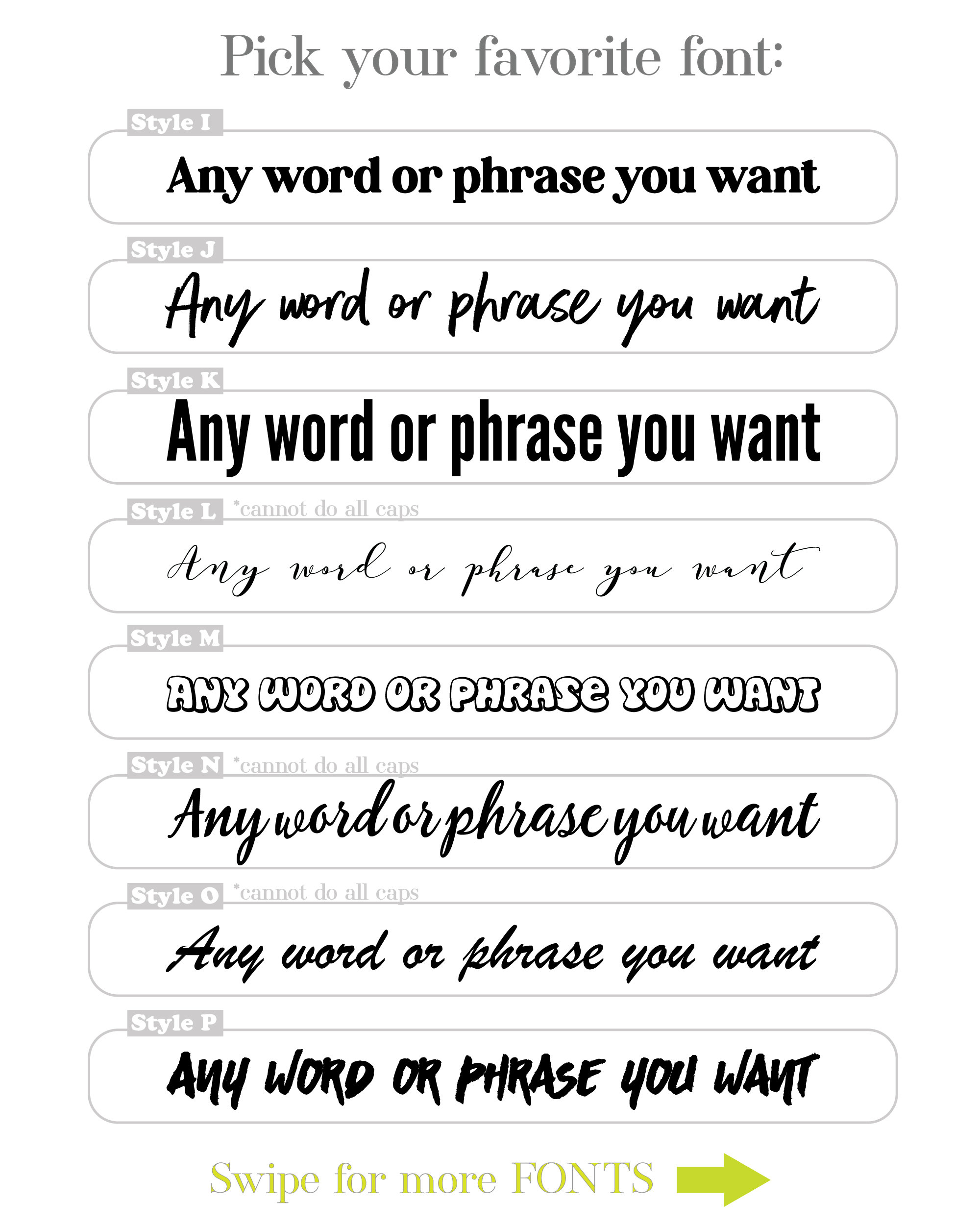 Custom Text Temporary Tattoo - Personalized Temporary Tattoo - Quote ...