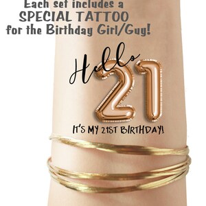 21st Birthday Party Decorations Tattoos, Finally 21, Twenty One ...