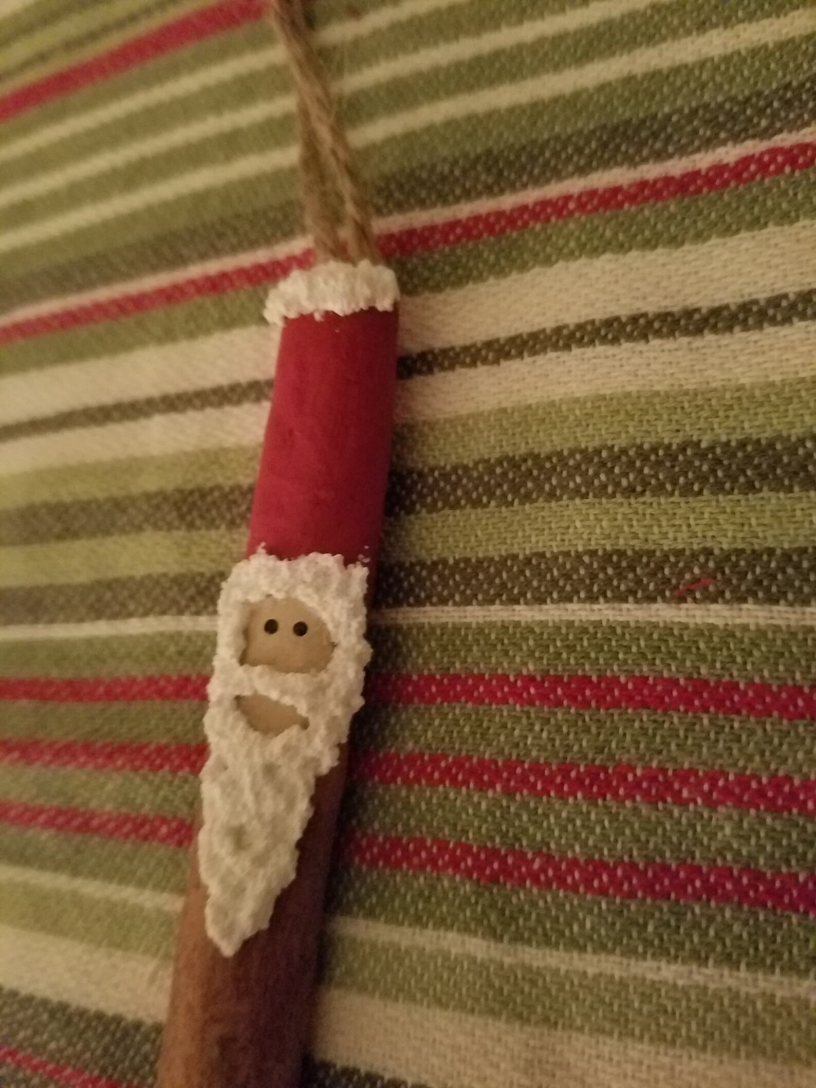Santa Clause Cinnamon Stick Christmas Ornament - Etsy