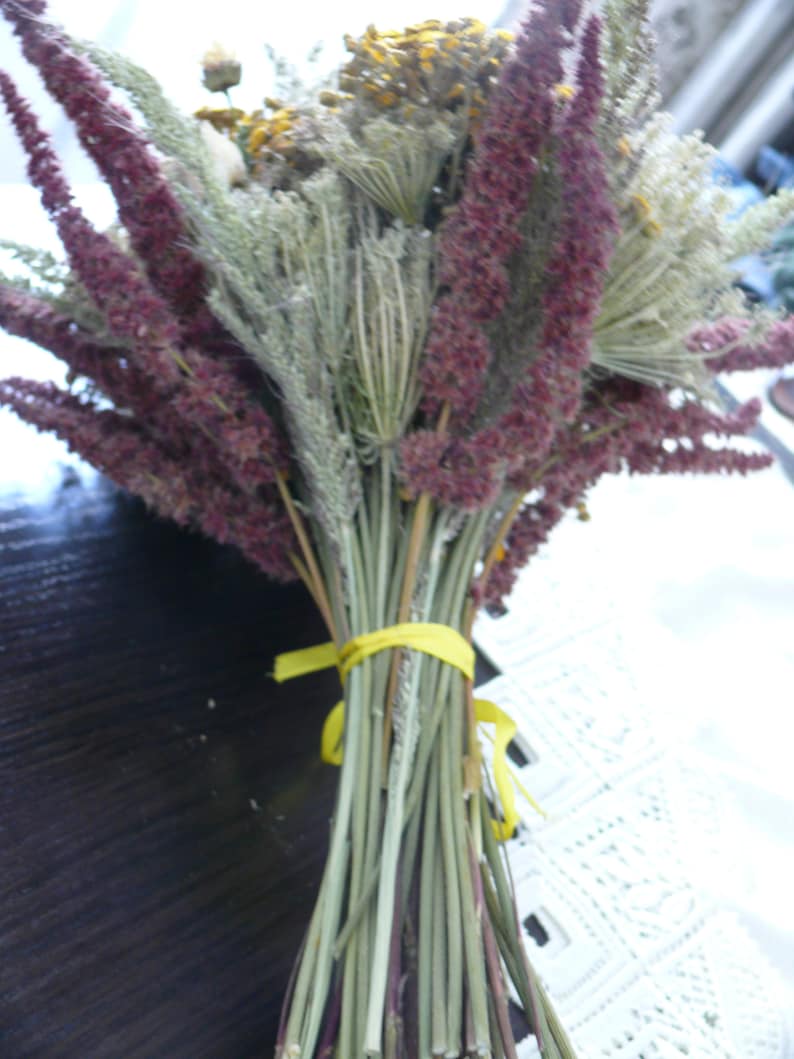 Dried Tansy Bouquet, Rustic Flower Arrangement, Mix - Etsy
