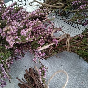 Bouque of Heather, Dried Purple Flowers, Bouquet of Purple Flowers ...