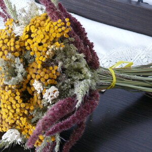Dried Tansy Bouquet, Rustic Flower Arrangement, Mix - Etsy