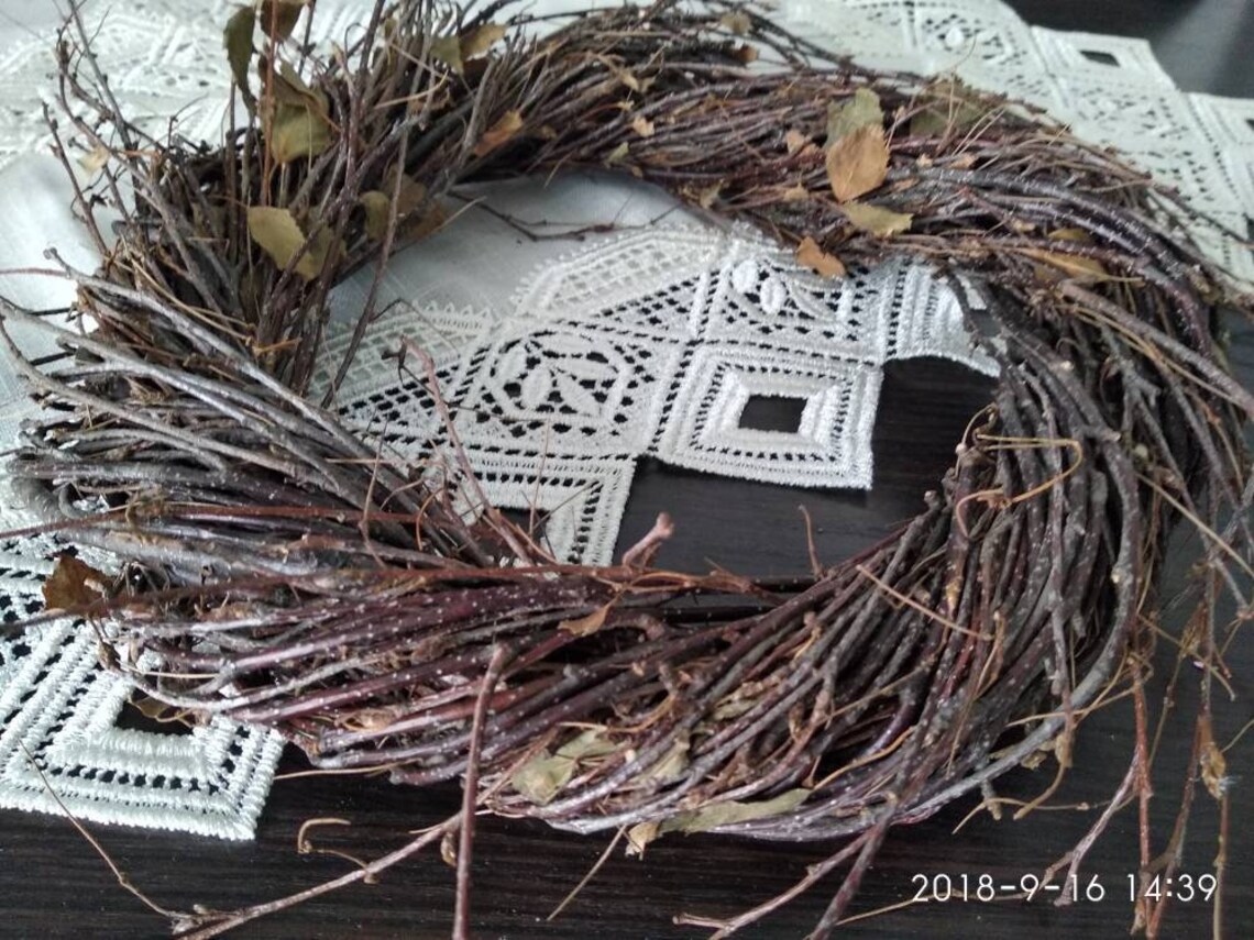 Wreath With Thin Birch Branches Easter Decor Birch Wreath | Etsy