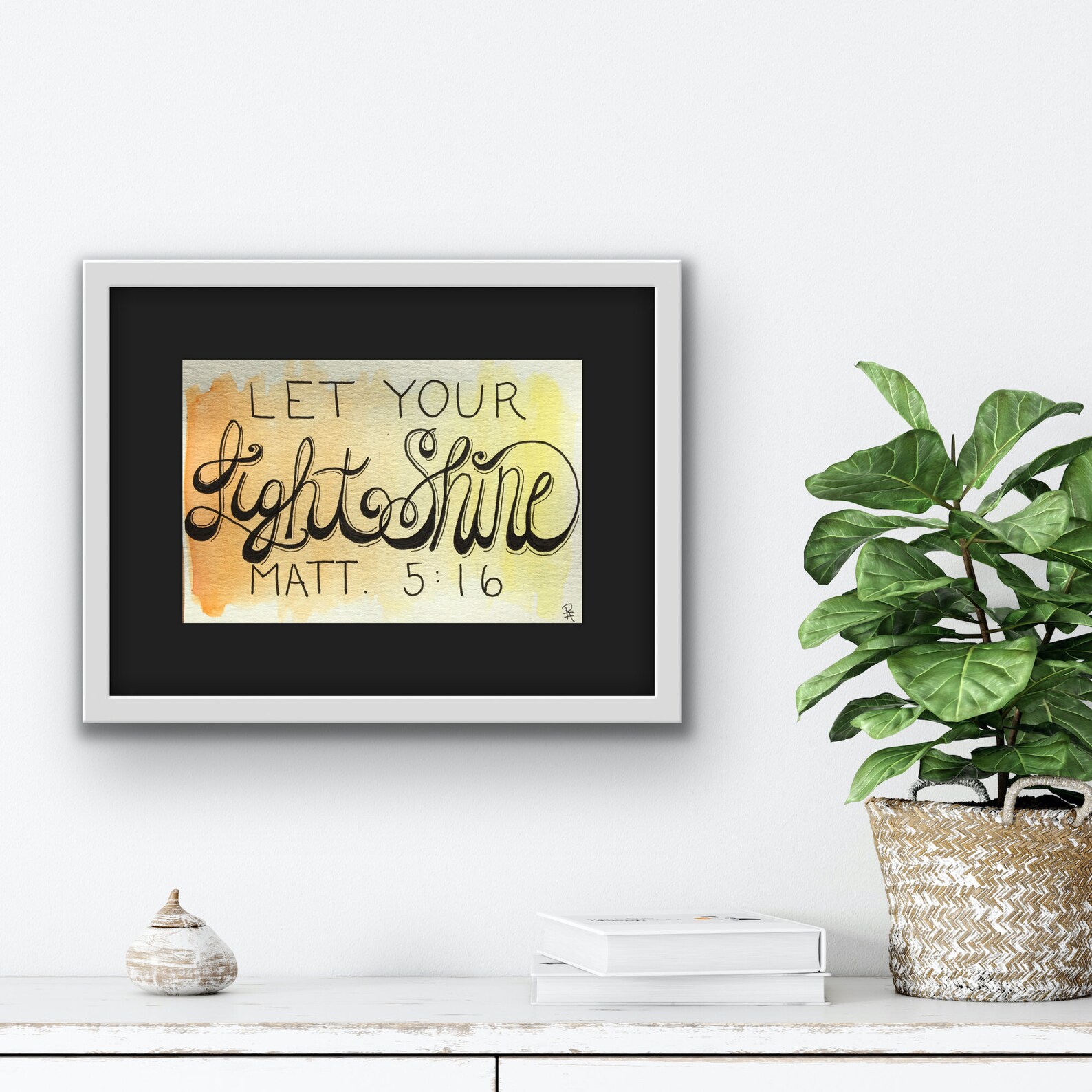 Let Your Light Shine Printable Digital Download Bible Wall Art - Etsy