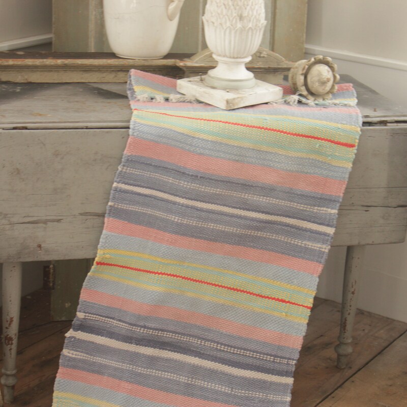 Rag Rug Runner - Etsy