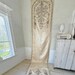 14 FT 1700's 18th Beaded + Embroidered Antique French SILK Metallic ...