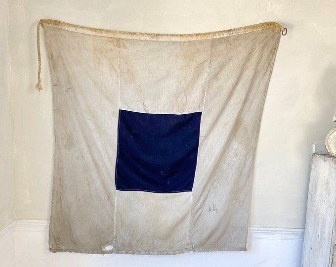 Vintage World War II Naval Flag Authentic WW2 "s" "sierra" Meaning the ...
