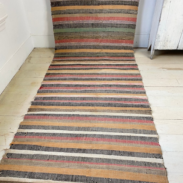 Rag Rug Runner - Etsy