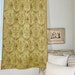 50 X 84 Antique GREEN Rococo French Silk Curtain Design C1920 Backed ...