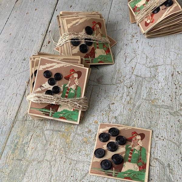 Vintage Button Cards - Etsy