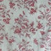 Antique French fabric c1860 faded floral roller printed | Etsy