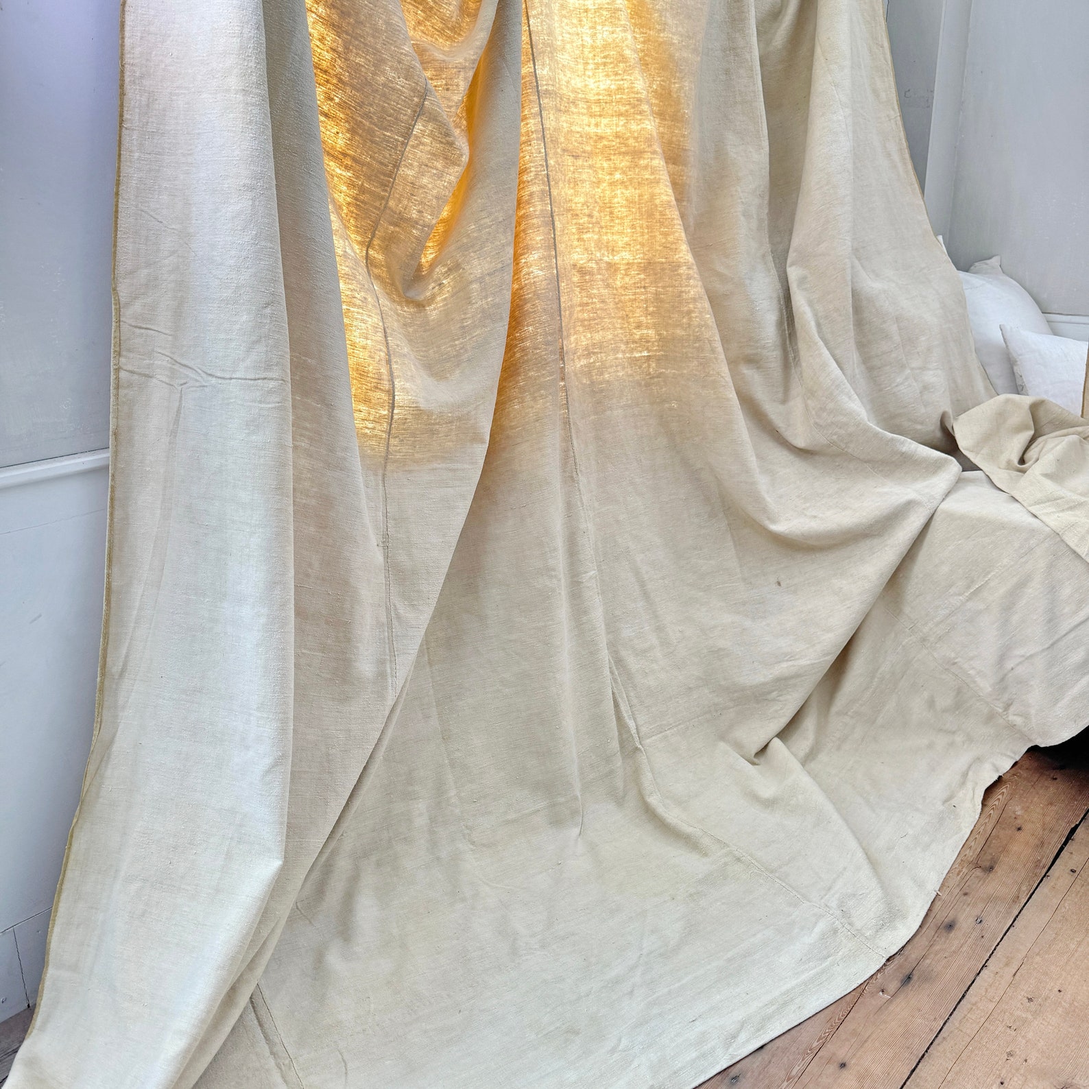1750 SET ( 3) Winter Bed Hangings MUSEUM Quality Bed Furnishing ...