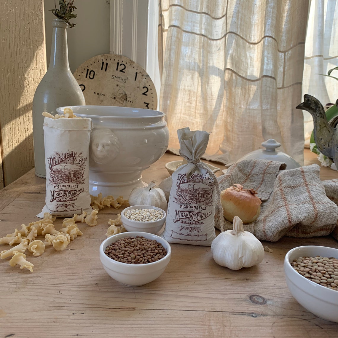 Antique Pasta Bag French Linen Cloth Factory Sack C1910 Sachet - Etsy