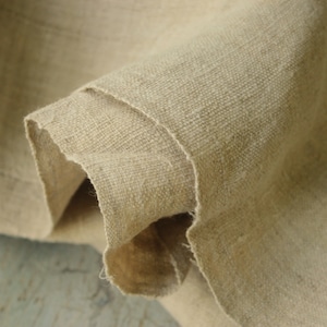 Plain Linen Bolt 5.97 Yards Fabric Antique Hemp C1900 Sheeting or Clothing Textile Great for ...