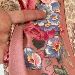 1930 Pink Antique / Vintage Fabric Heavy Weight Upholstery Fabric ...