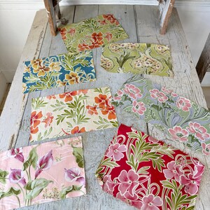 7 12x7 Sample Calla Lily Swatches Antique Patchwork French Fabric ...
