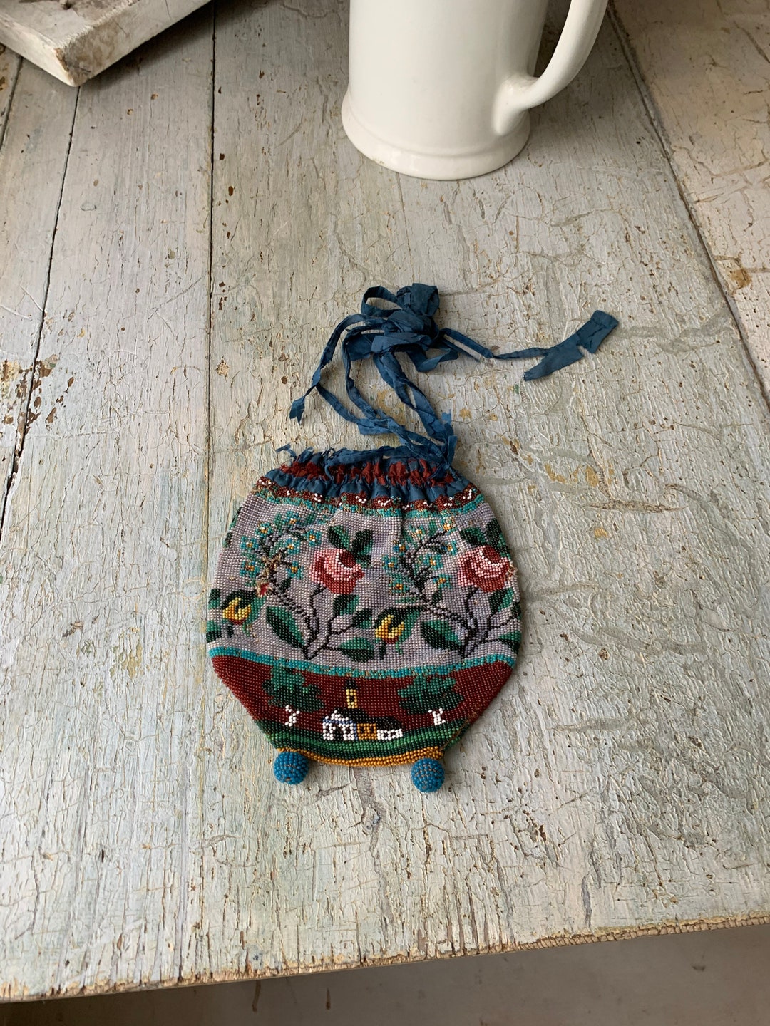 Microbead Micro Bead Purse Bag Pouch Antique French Eco-friendly - Etsy