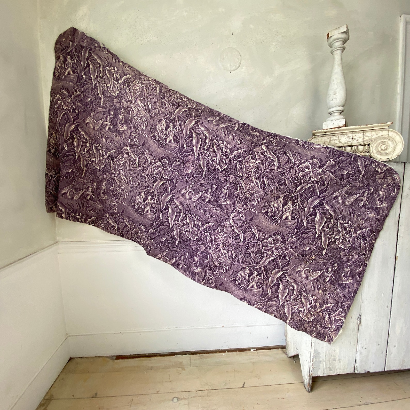 Fishing Toile De Alsace 1815 Antique French Quilted Textile - Etsy