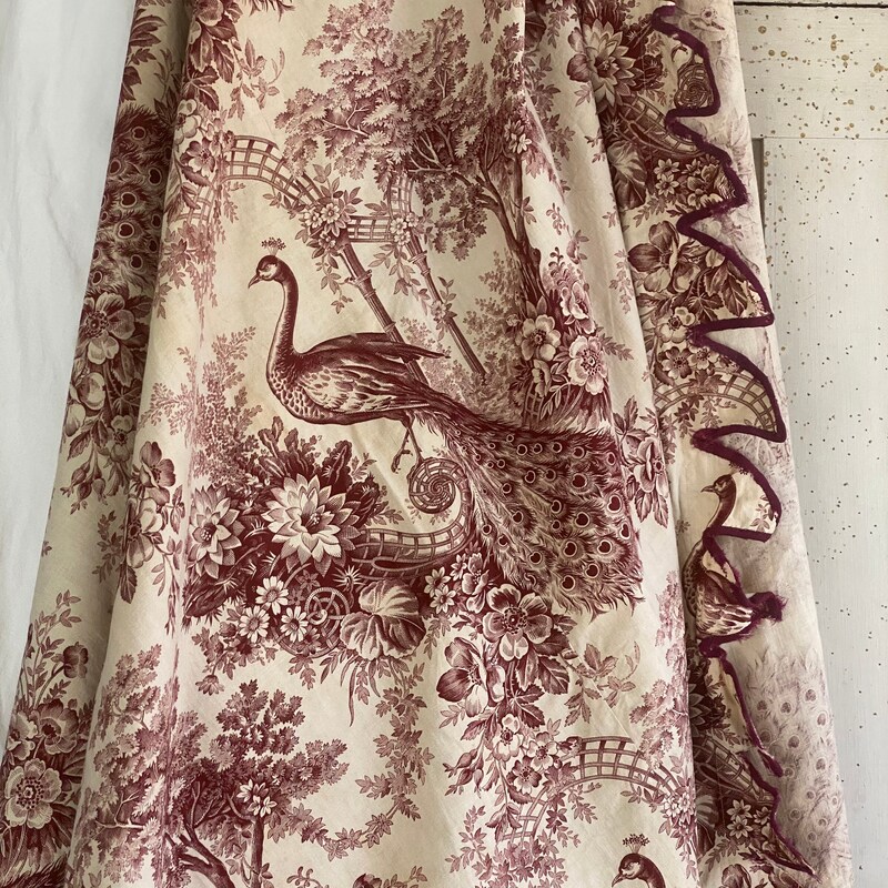 Black Toile Fabric - Etsy