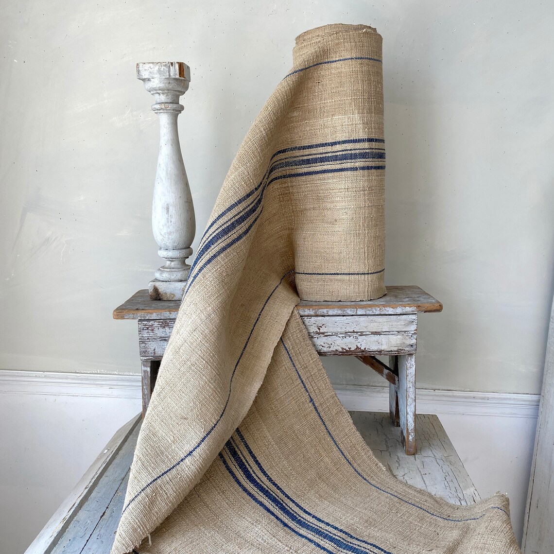 Cottagecore Organic Stair / Table Runner Hemp Grain Sack - Etsy