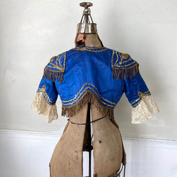 Antique Blue Silk Opera Costume San Carlo Opera Compa… - Gem