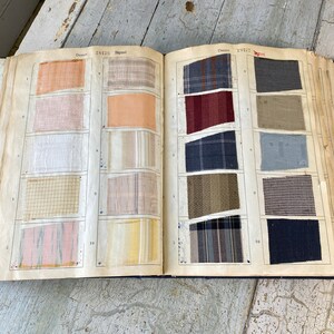 1080 Pieces!! Antique French Pattern Sample Book Woven Fabric Document ...