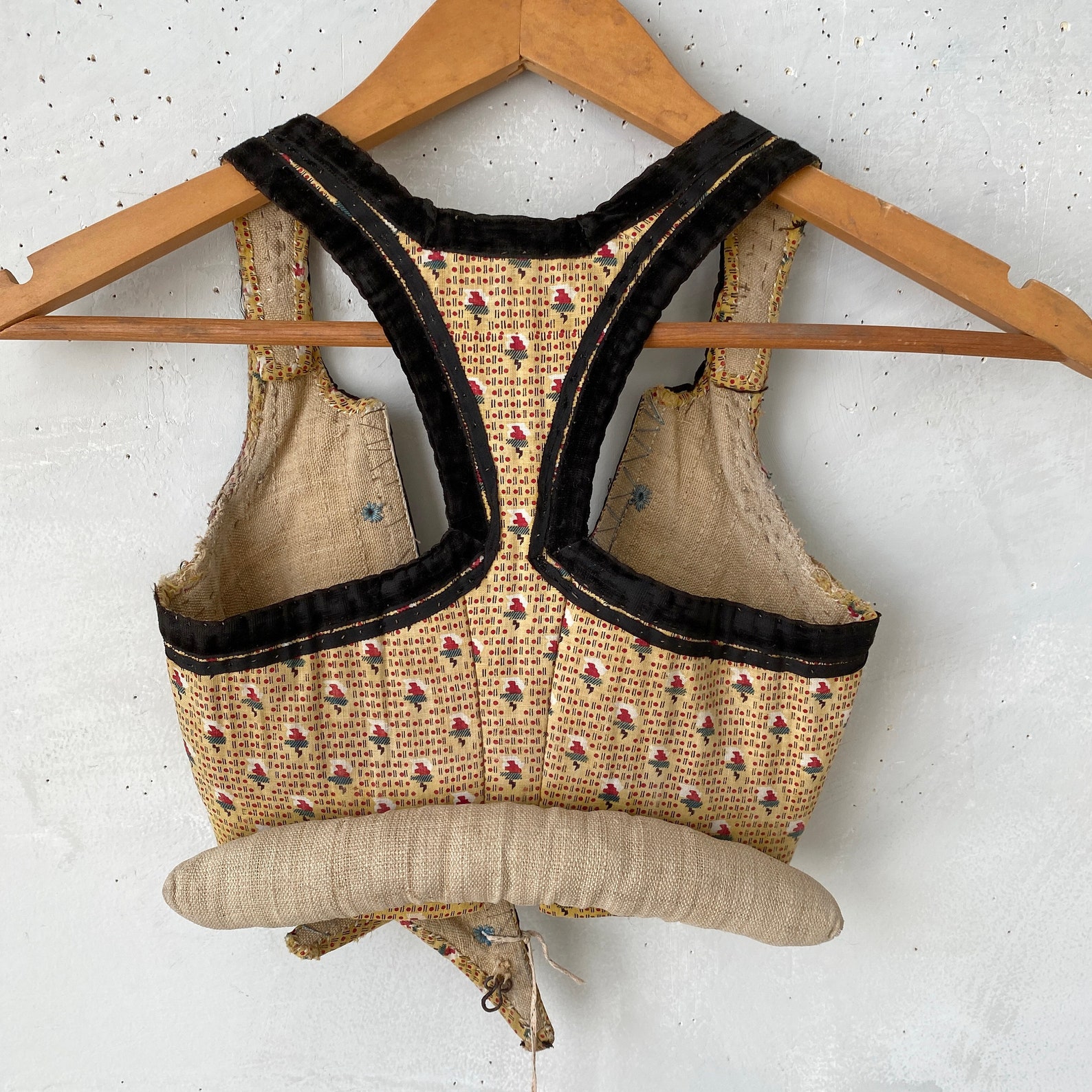 French Bodice Corset 18th Century Antique Folk Dress 1770 With Rump ...