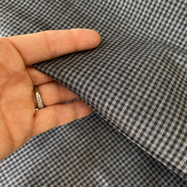 Vintage French Check Fabric - Etsy