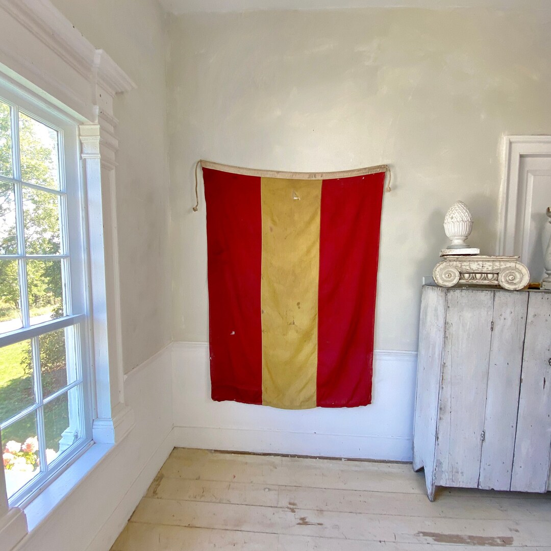 Vintage World War II Naval Flag Authentic WW2 "1" "one" Meaning the ...