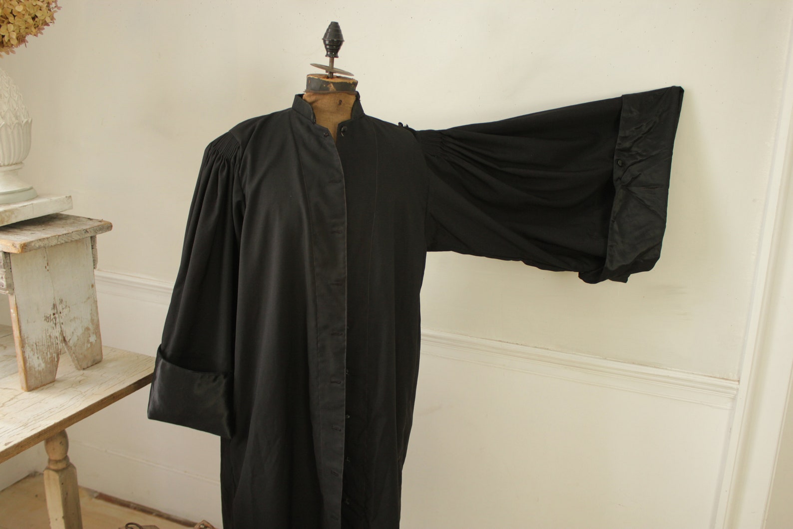 Vintage Judge Robe or Cloak French Black Jacket With Fluted - Etsy
