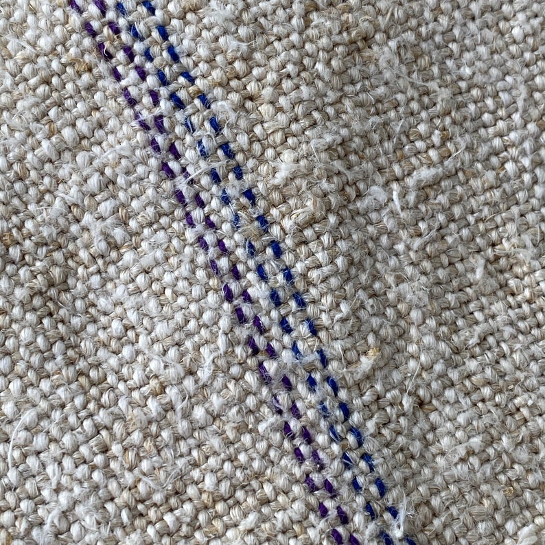 Nubby Fabric Hand Woven Homespun Hemp Grainsack Linen Organic - Etsy