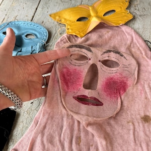 6 French Antique / Vintage Face Masks Mask Decorative Costume Eco ...