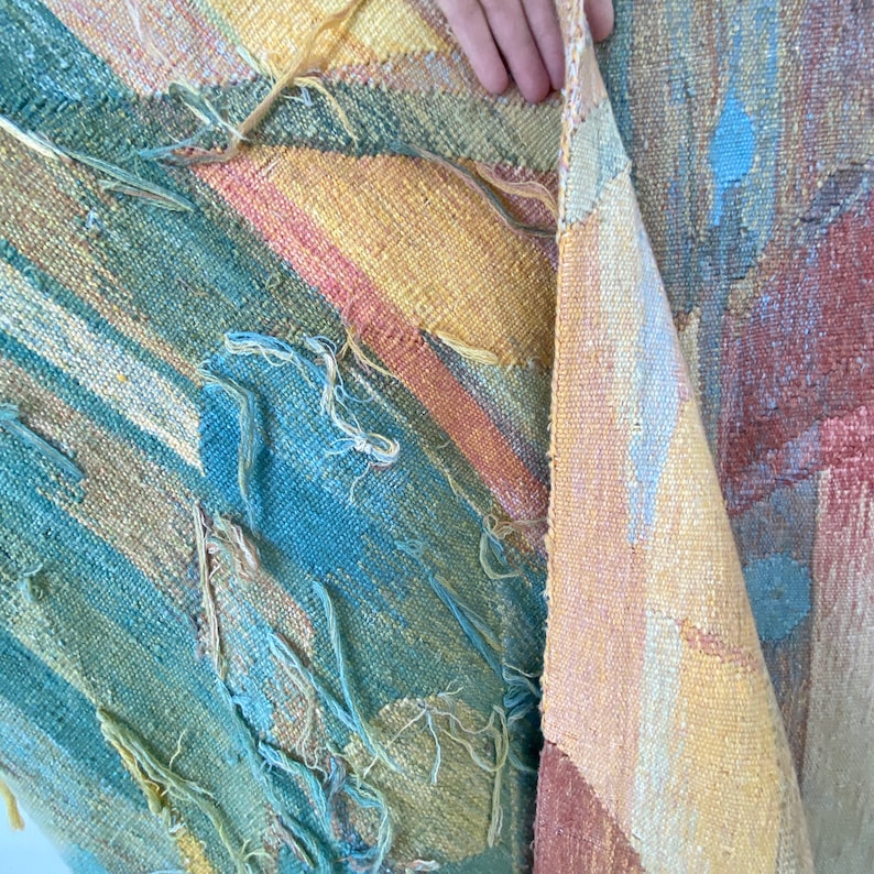 French Vintage Modern Art Tapestry Wall Hanging Mural Carpet - Etsy