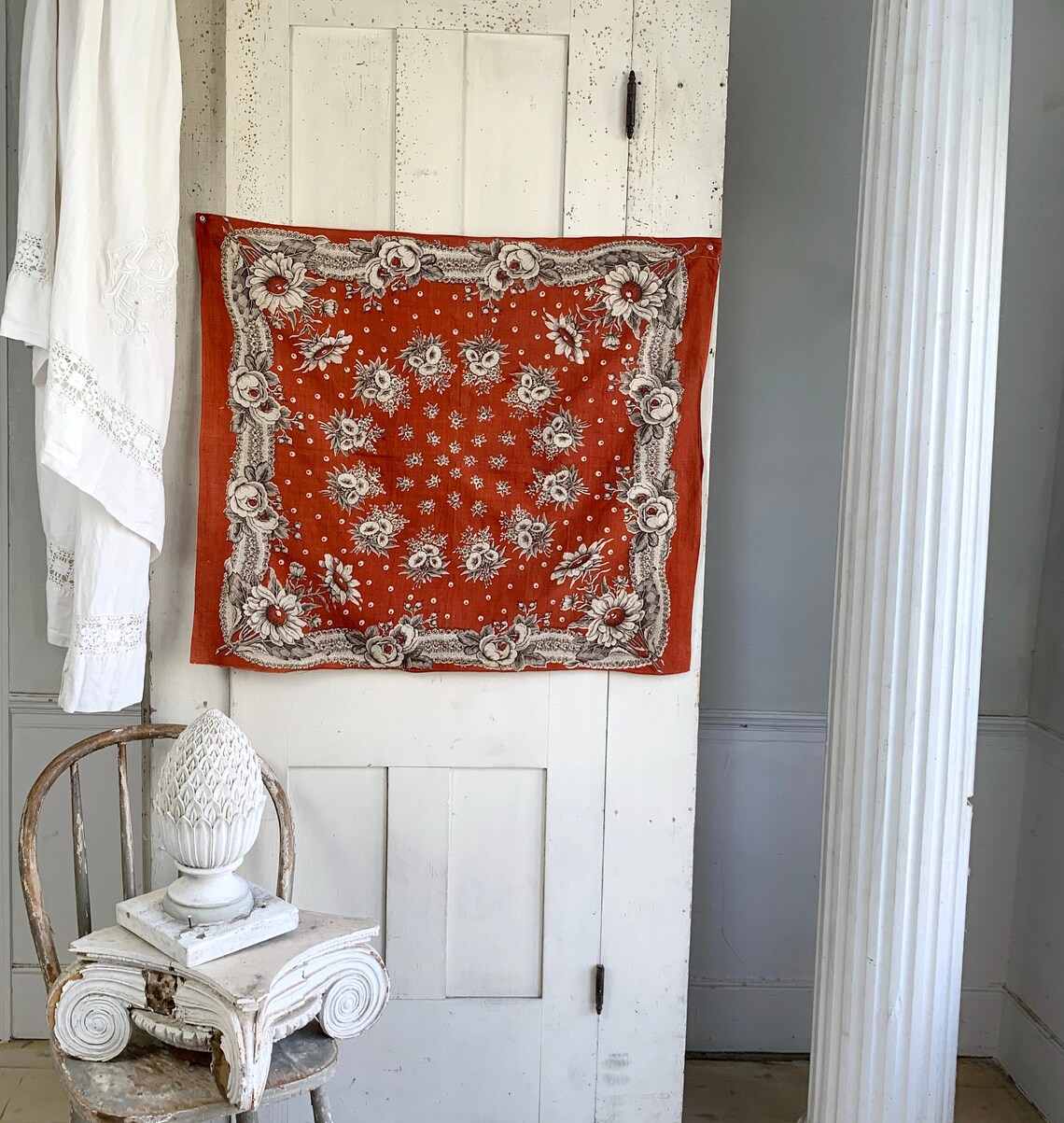 33 X 28 STUNNING Antique French Fichu Scarf Antique Clothing - Etsy