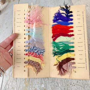 1915 Antique Yarn Wool Knitting French Sample Book Historical Booklet ...