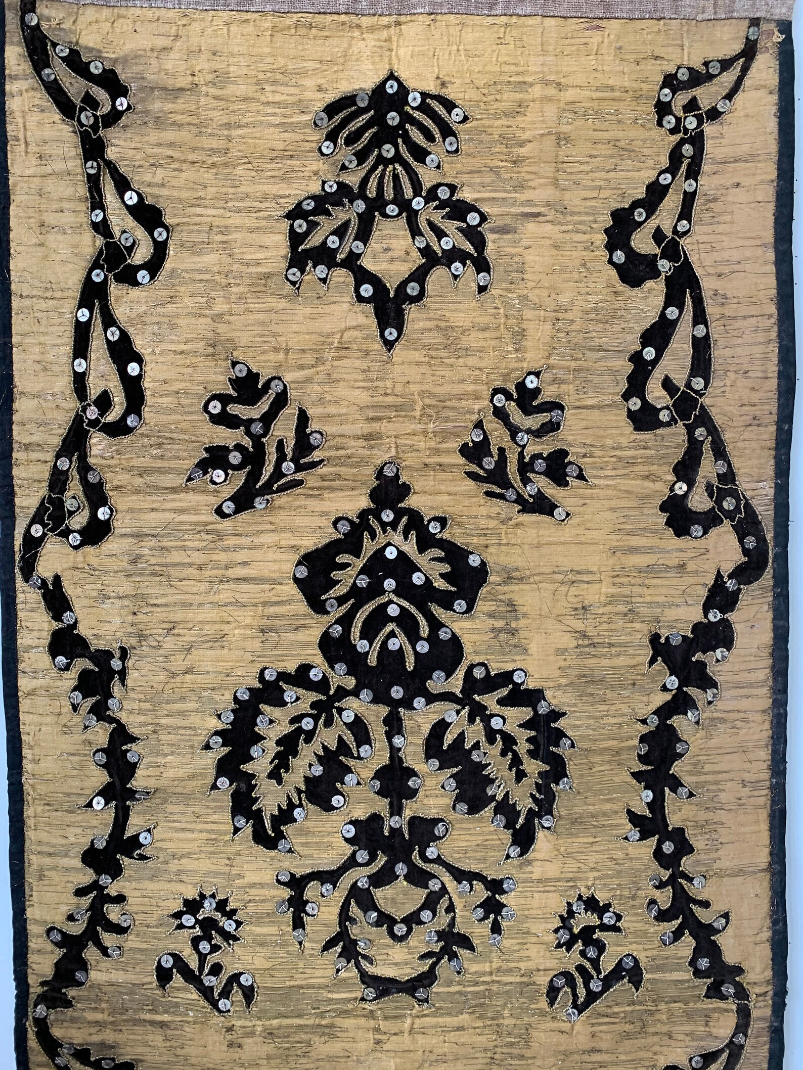 Antique Portuguese 18th Century Brocade Applique Metallic - Etsy