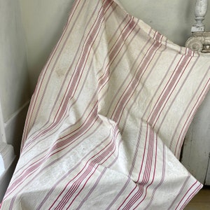 Antique 1870 French Ticking Damas Fabric Napoleon III Style Upholstery ...
