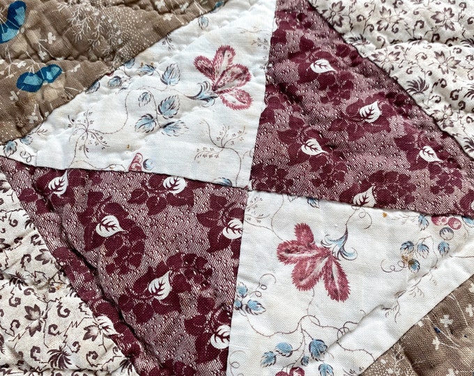 Early Patchwork Square 18th to Early 19th Century Quilt - Etsy