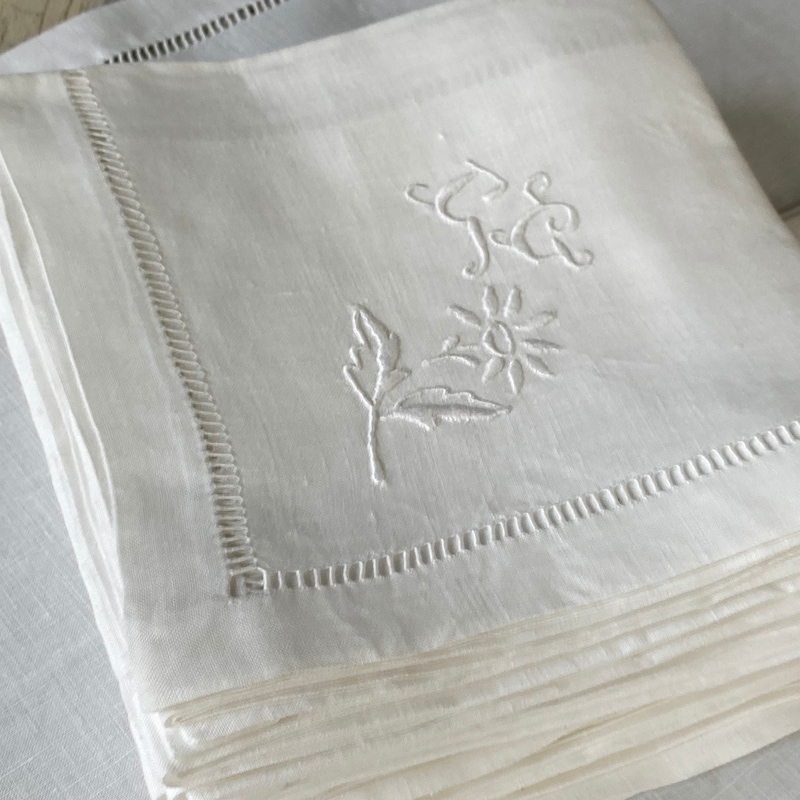 Antique Monogrammed Linens - Etsy
